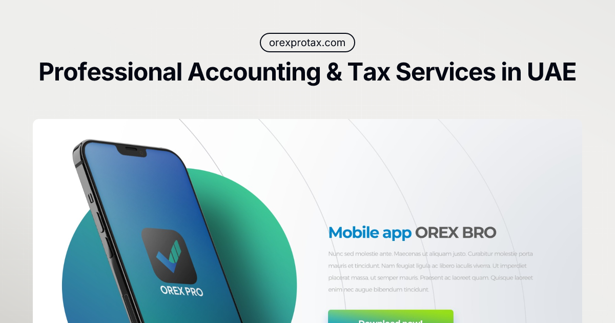 Orex Pro Tax | Professional Accounting & Tax Services in UAE